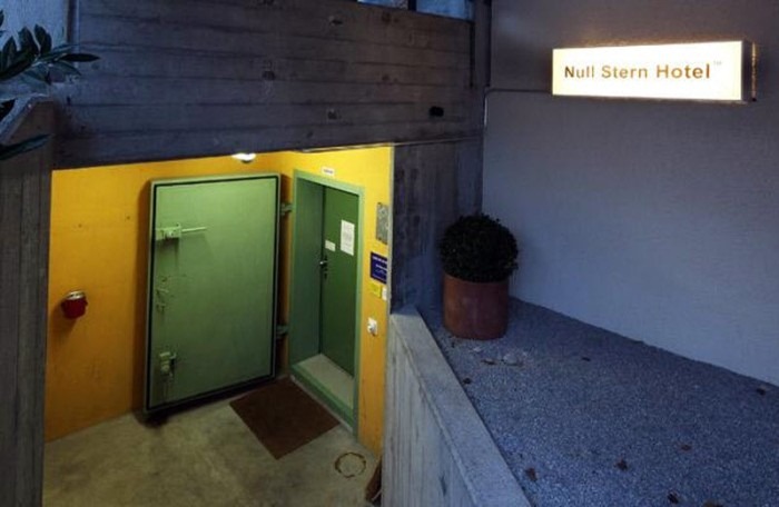 Null Stern Hotel of Switzerland: Bomb Shelter Turned Hotel | Amusing Planet